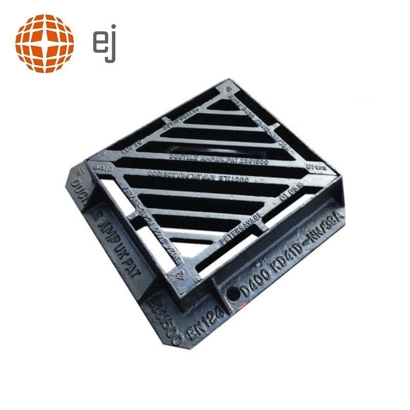 Cast Iron Double Triangular Gully Grating and Frame 440 x 400mm - D400 ...