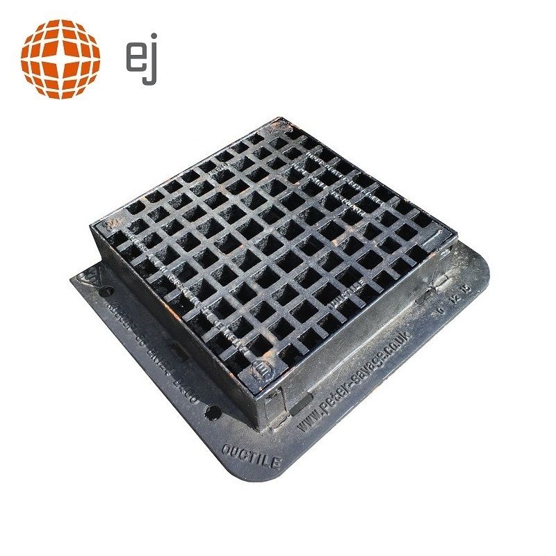 Cast Iron Hinged Pedestrian Gully Grating & Frame 420 x 420mm - D400 ...