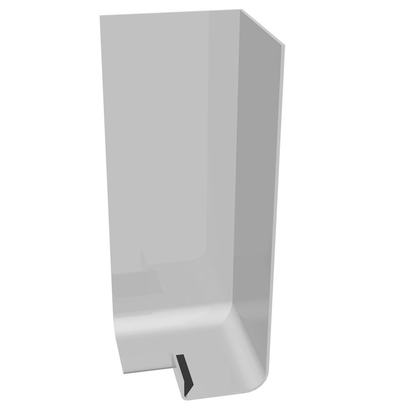 uPVC Fascia Board Corner (Square Edge) 300mm - White | Drainage Superstore®