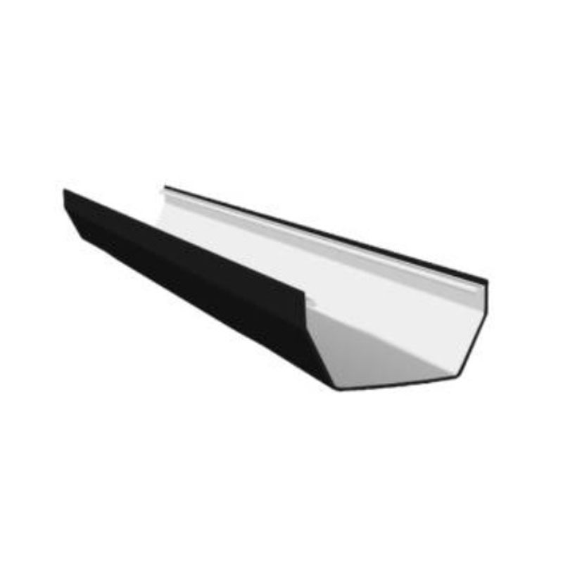 Freeflow 114mm Square Style Plastic Guttering 4 Metre Length - Black ...