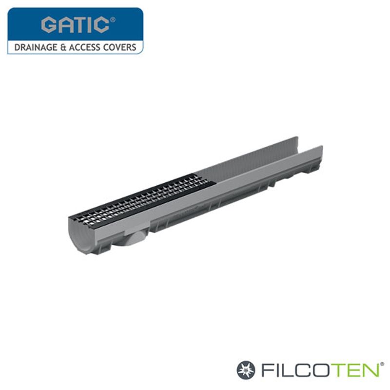 Filcoten Self NW100 Channel with B125 Ductile Iron Grate - 1000mm ...