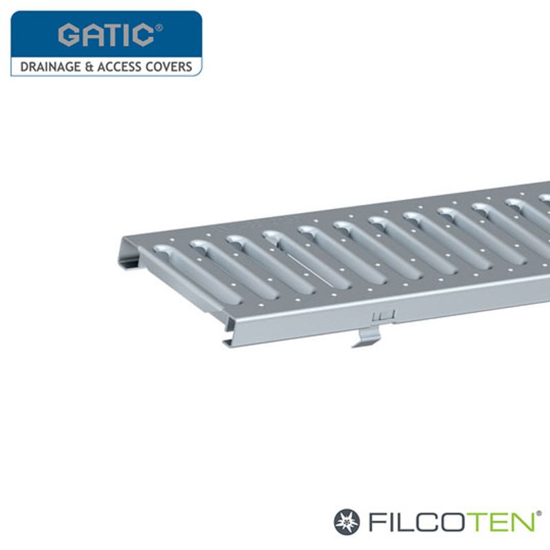 Filcoten Pro V NW100 C250 Galvanised Steel Slotted Grating - 1000mm ...