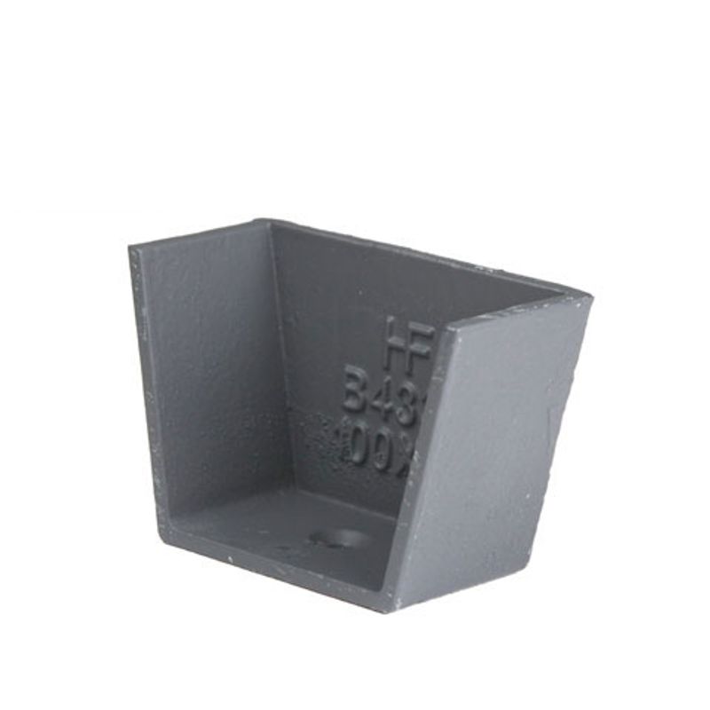 Cast Iron Box Guttering End Cap 100mm x 75mm - Primed Finish | Drainage ...