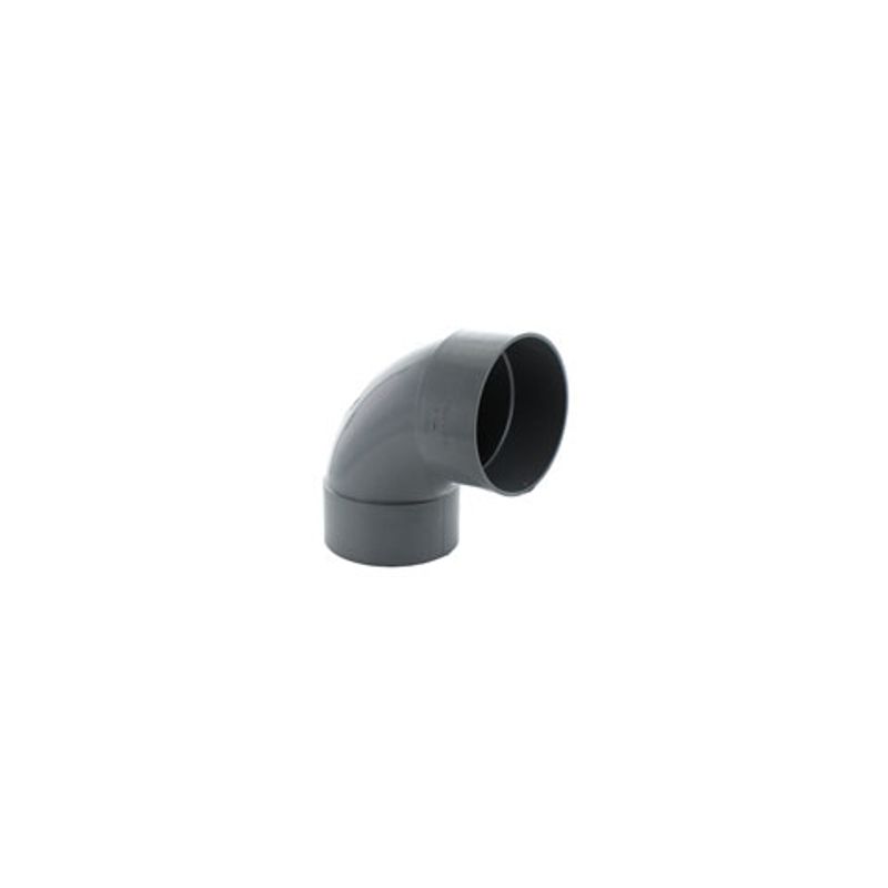 Hunter 110mm Soil Pipe 92.5dg Double Solvent Socket Bend - Grey ...