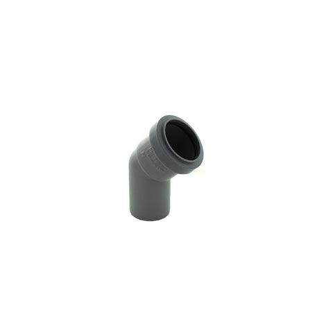 Hunter 40mm Plastic Waste Pipe 135dg Spigot Bend - Grey | Drainage ...