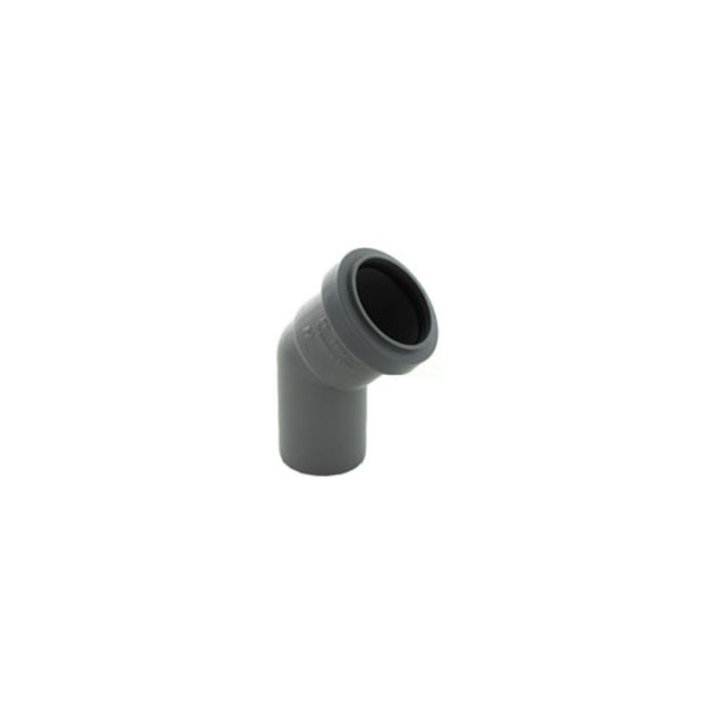 Hunter 40mm Plastic Waste Pipe 135dg Spigot Bend - Grey | Drainage ...