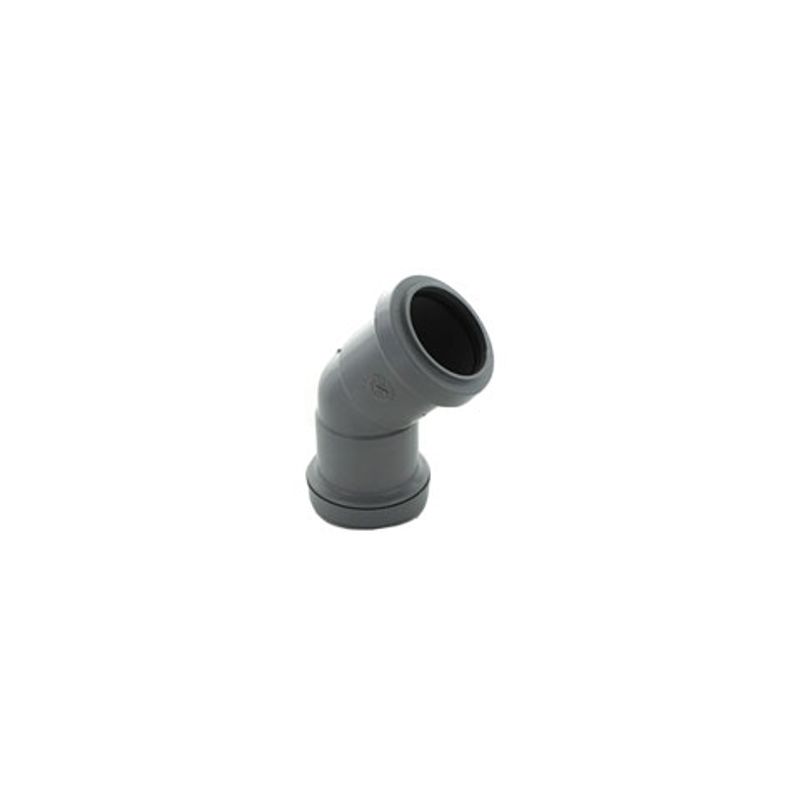 Hunter 40mm Plastic Waste Pipe 135dg Swept Bend - Grey | Drainage ...
