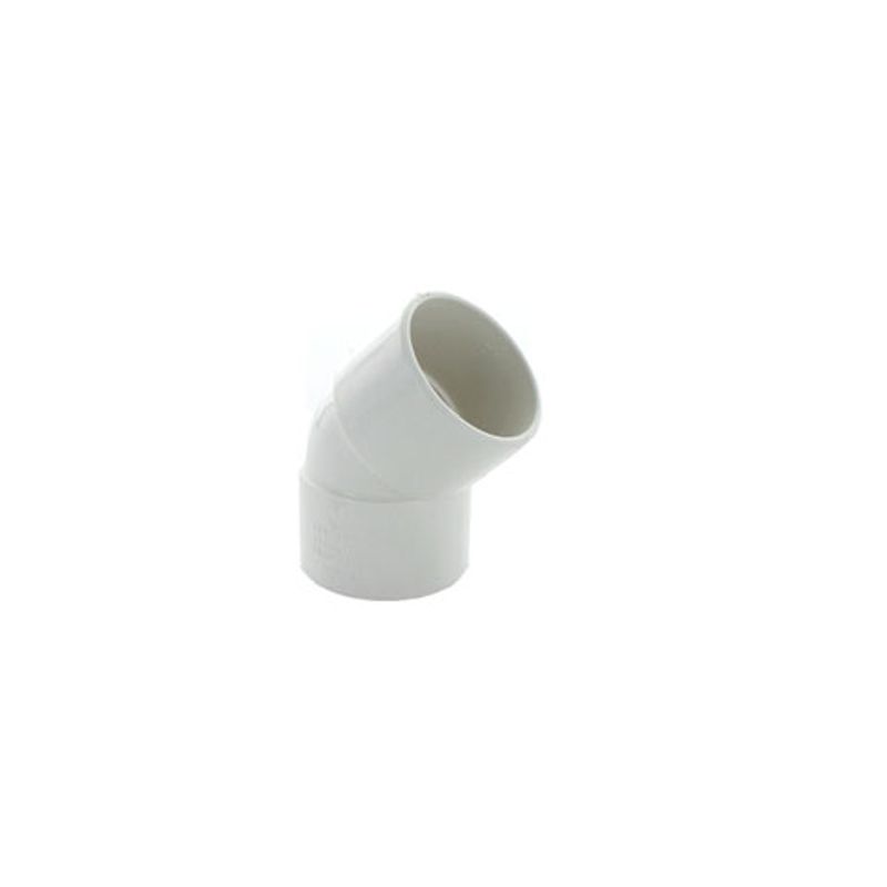 Hunter 32mm Solvent Plastic Waste Pipe 135dg Swept Bend - White ...