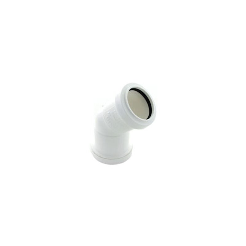 Hunter 32mm Plastic Waste Pipe 135dg Swept Bend - White | Drainage ...