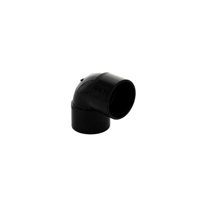 Hunter 40mm Solvent Plastic Waste Pipe 90dg Knuckle Bend - Black ...