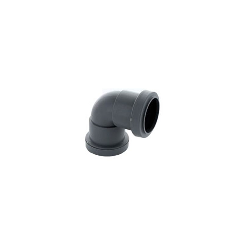 Hunter 40mm Plastic Waste Pipe 91.5dg Knuckle Bend - Grey | Drainage ...