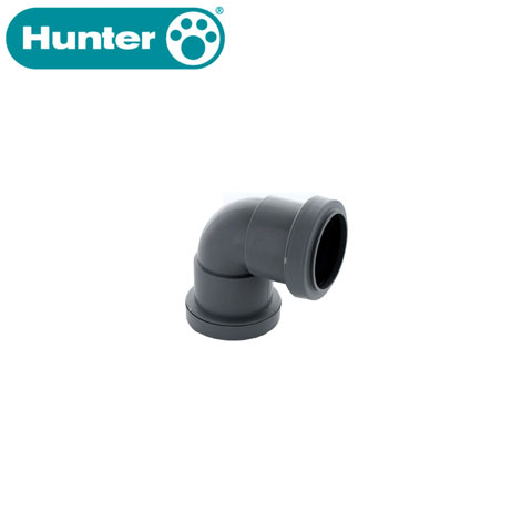 Hunter 40mm Plastic Waste Pipe 91.5dg Knuckle Bend - Grey | Drainage ...