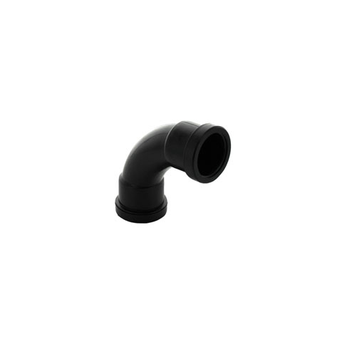 Hunter 40mm Plastic Waste Pipe 92.5dg Swept Bend - Black | Drainage ...