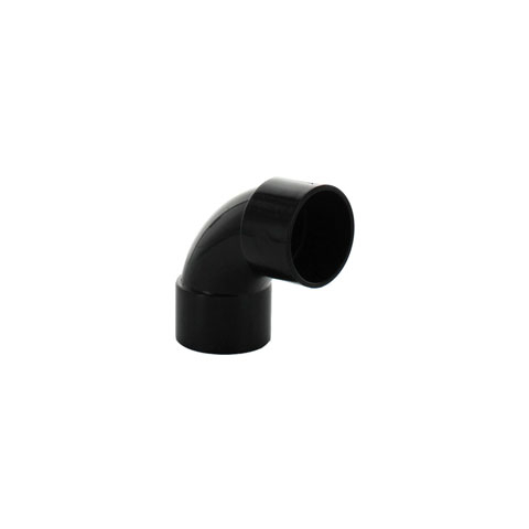 Hunter 40mm Solvent Plastic Waste Pipe 92.5dg Swept Bend - Black ...