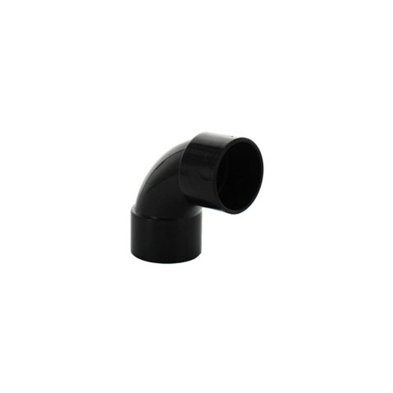 Hunter 50mm Solvent Plastic Waste Pipe 92.5dg Swept Bend - Black ...