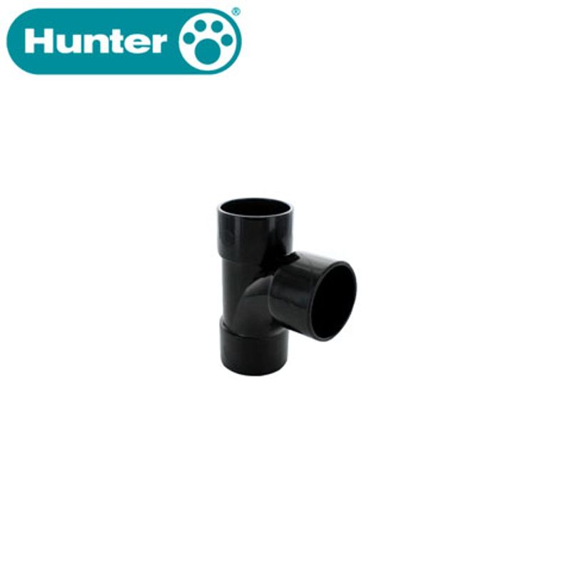 Hunter 40mm Solvent Plastic Waste Pipe 92.5dg Tee - Black | Drainage ...
