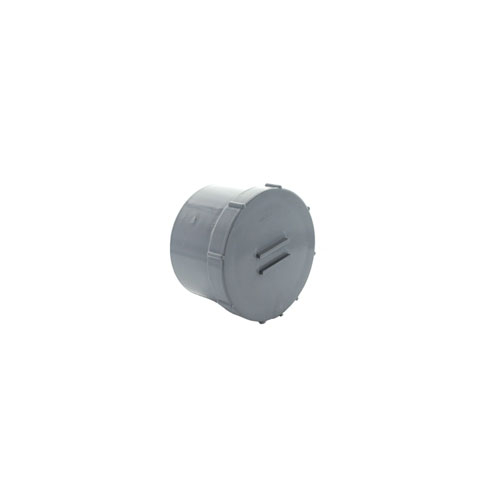 Hunter 110mm Soil Pipe Access Cap Solvent Socket Tail - Grey | Drainage ...
