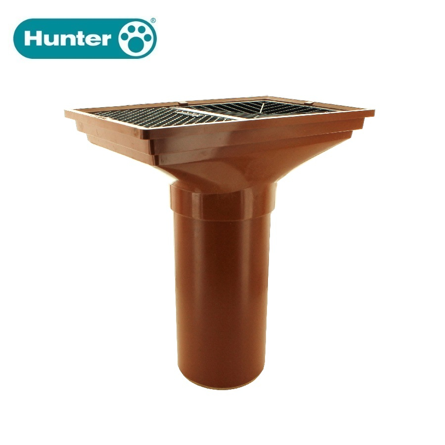 Hunter 110mm Back Inlet Hopper with Grating | Drainage Superstore®