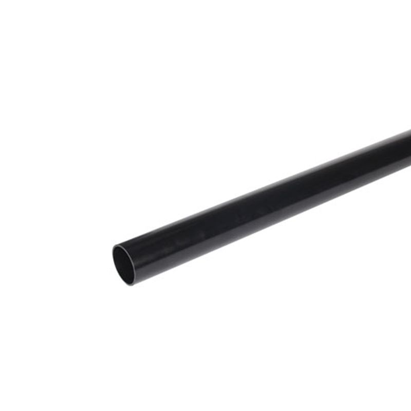 Hunter 40mm Plain End Solvent Plastic Waste Pipe - 4m Black | Drainage ...
