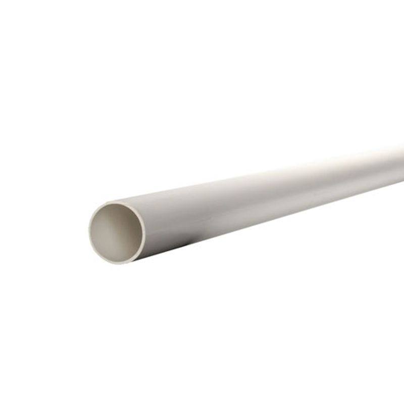 Hunter 32mm Plain End Solvent Plastic Waste Pipe - 3m White | Drainage ...