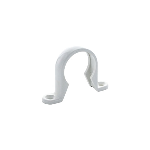 Hunter 50mm Solvent Plastic Waste Pipe Saddle Bracket - White ...
