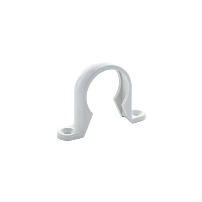 Hunter 40mm Solvent Plastic Waste Pipe Saddle Bracket - White ...