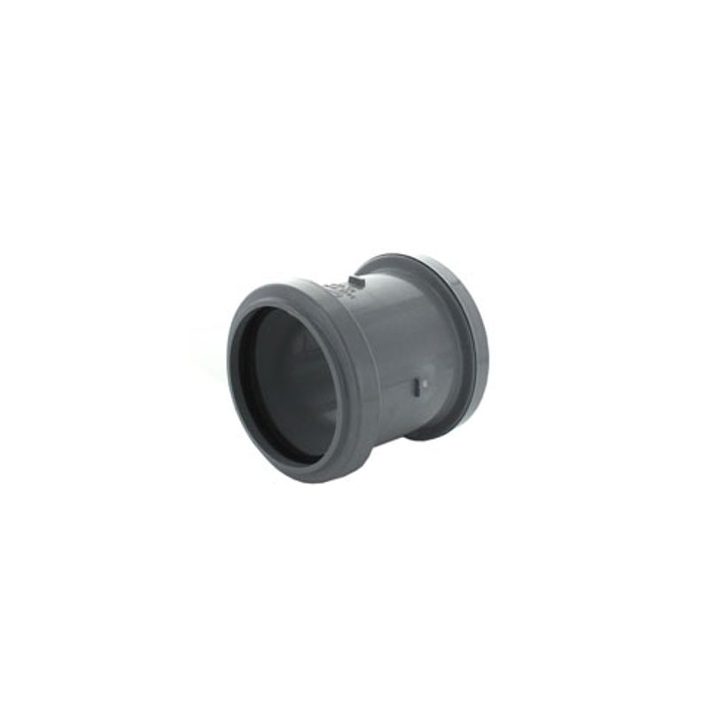 Hunter 82mm Plastic Soil Pipe Slip Coupling - Grey | Drainage Superstore®