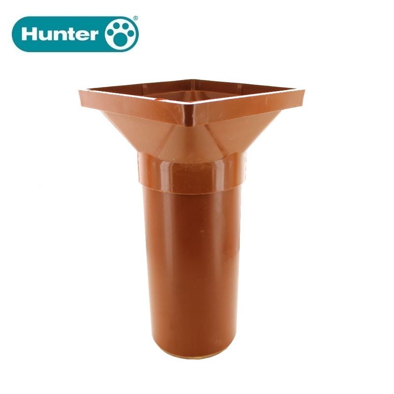 Hunter 110mm Square Hopper - 300mm Spigot | Drainage Superstore®