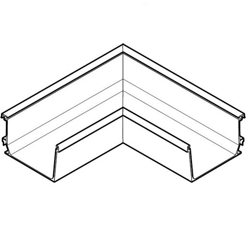Aluminium Box Guttering 90dg Internal Angle 120 x 80mm - Anthracite ...