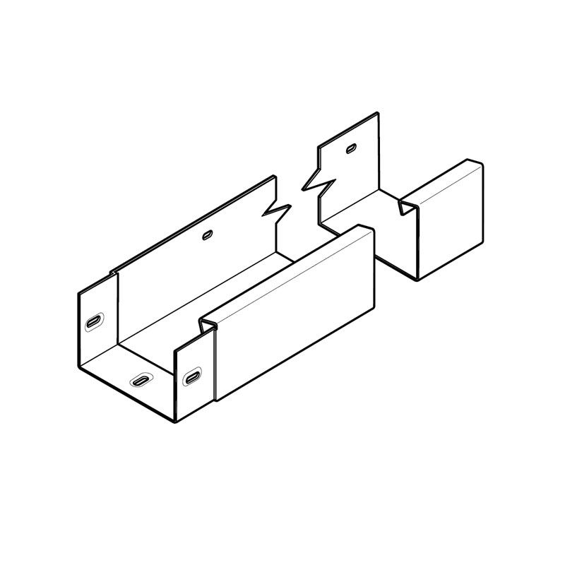 Alumasc GX Joggle 3 Metre Gutter Assembly in Agate Grey - 100mm x 75mm ...