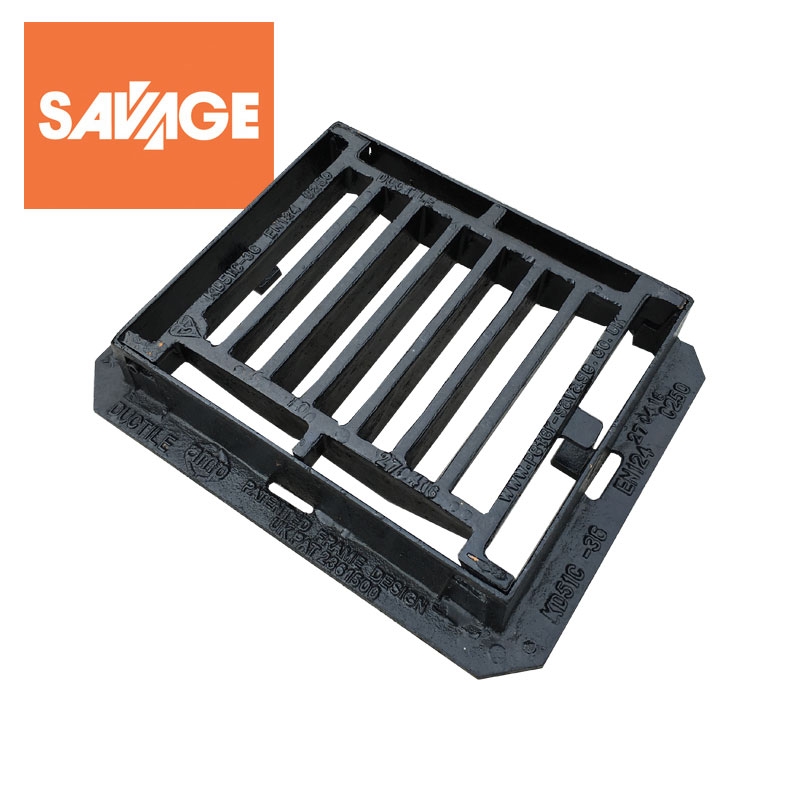 Heavy Duty Hinged Flat Top Gully Grating and Frame 380 x 310 - C250 ...