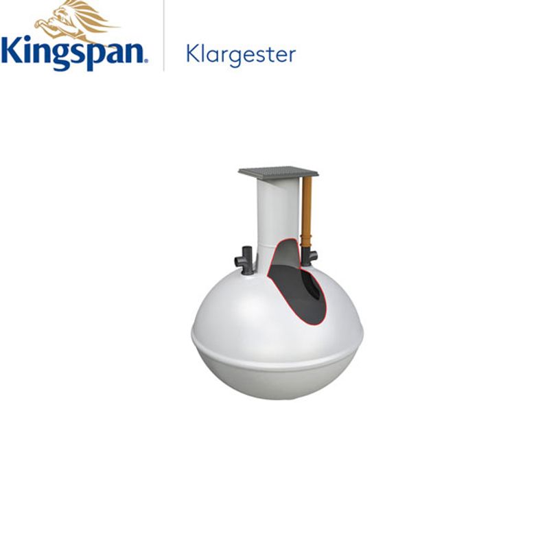 Klargester Alpha 12 Person 3800L Septic Tank 1000mm Invert | Drainage ...