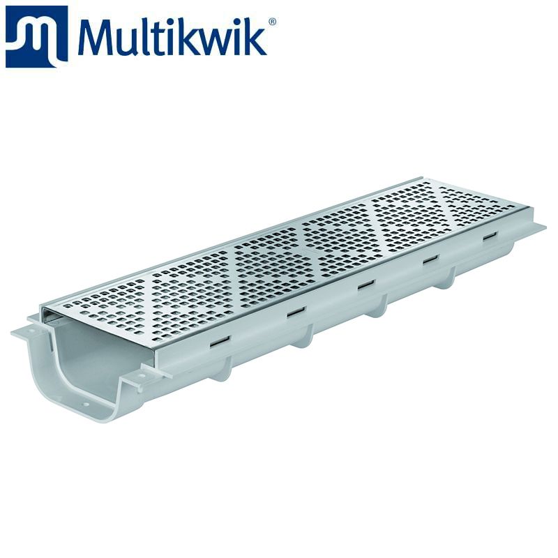 Multikwik Continuous Channel with Cover - 500mm | Drainage Superstore®