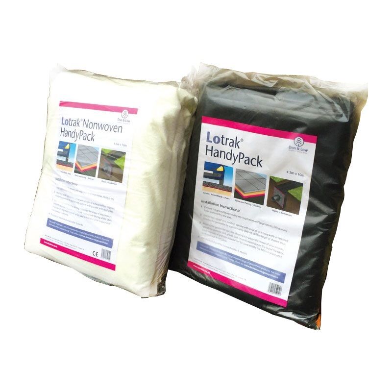 Lotrak Base HandyPack Woven Geotextile - 4.5m x 10m | Drainage Superstore®