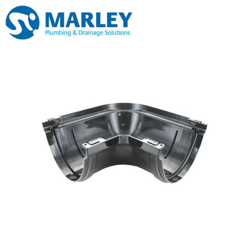 Marley Deepflow150 150mm x 98mm 90dg Angle - Black | Drainage Superstore®