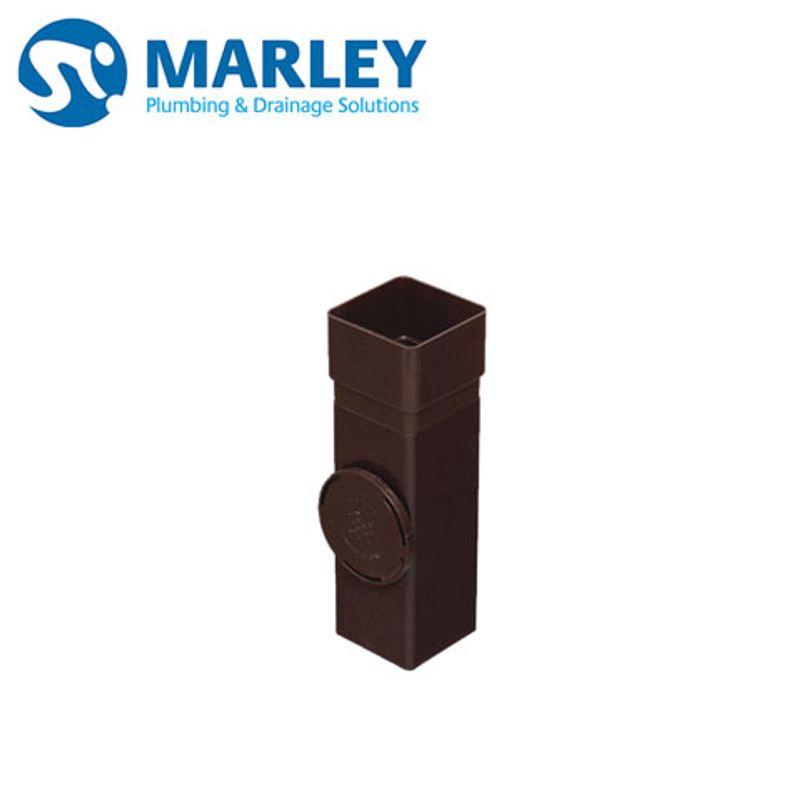 Marley Square 65mm Access Pipe - Black | Drainage Superstore®