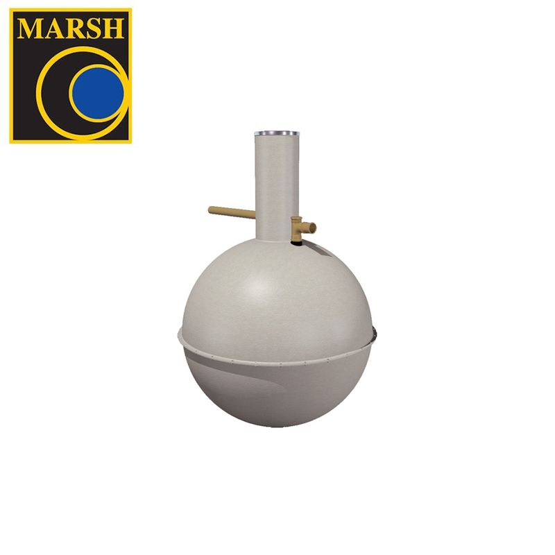 Marsh Euro 14 Person Spherical Septic Tank - 4500L | Drainage Superstore®