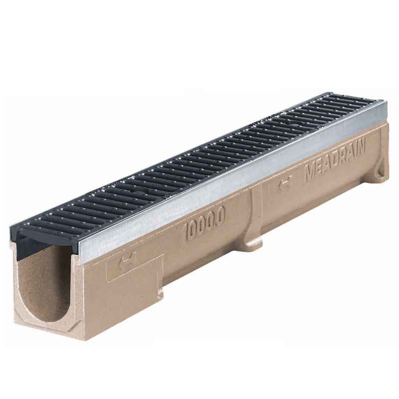 MEADRAIN SV1000.0 Inc. Iron Slimslot CLIPFIX Grates 1m - D400 ...