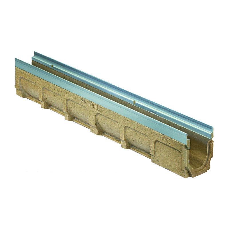 Aquascape Polyconcrete 125mm Galvanised Edge Channel Drain D400 ...