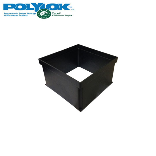 Polylok 300mm Square Drainage Box Riser - Black | Drainage Superstore®