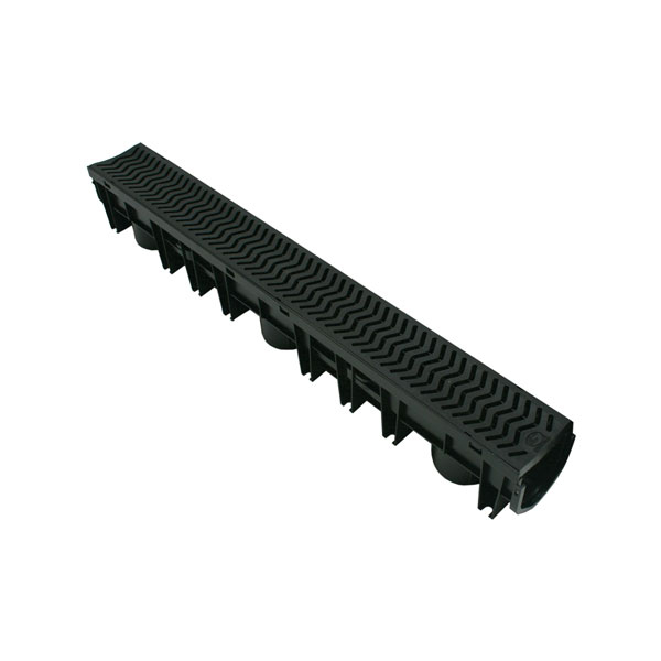 Polypipe Channel Drain with Plastic Grate 1000mm | Drainage Superstore®