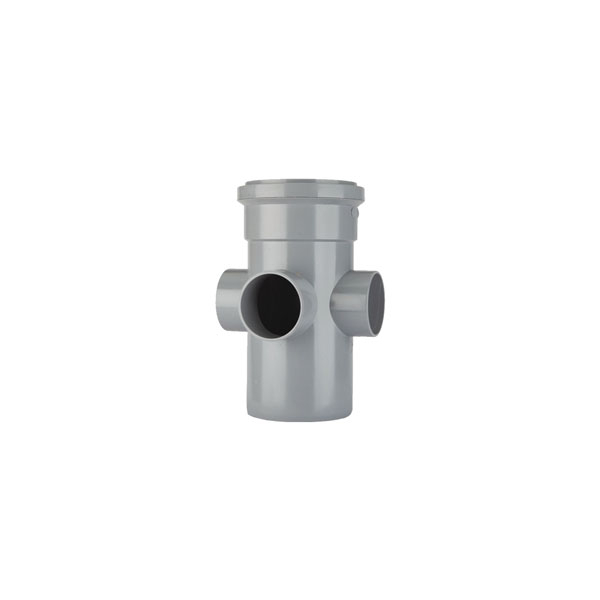 Polypipe Ring Seal Soil 110mm Boss Pipe 3 Way Single Socket - Grey ...