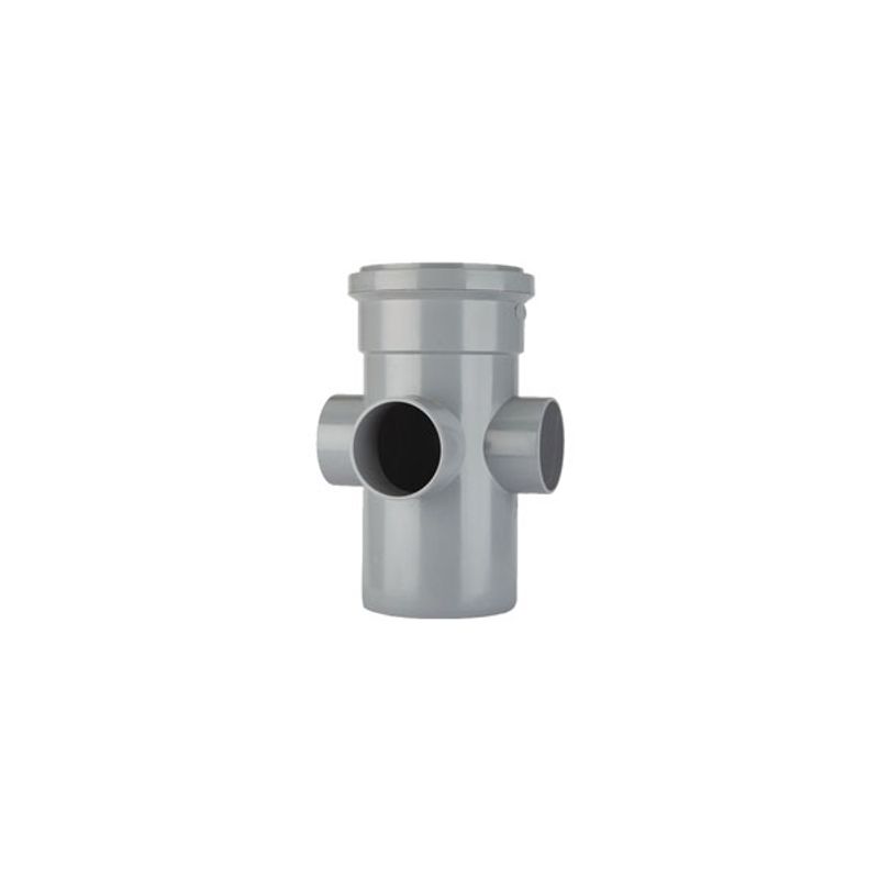 Polypipe Ring Seal Soil 110mm Boss Pipe 3 Way Single Socket - Grey ...