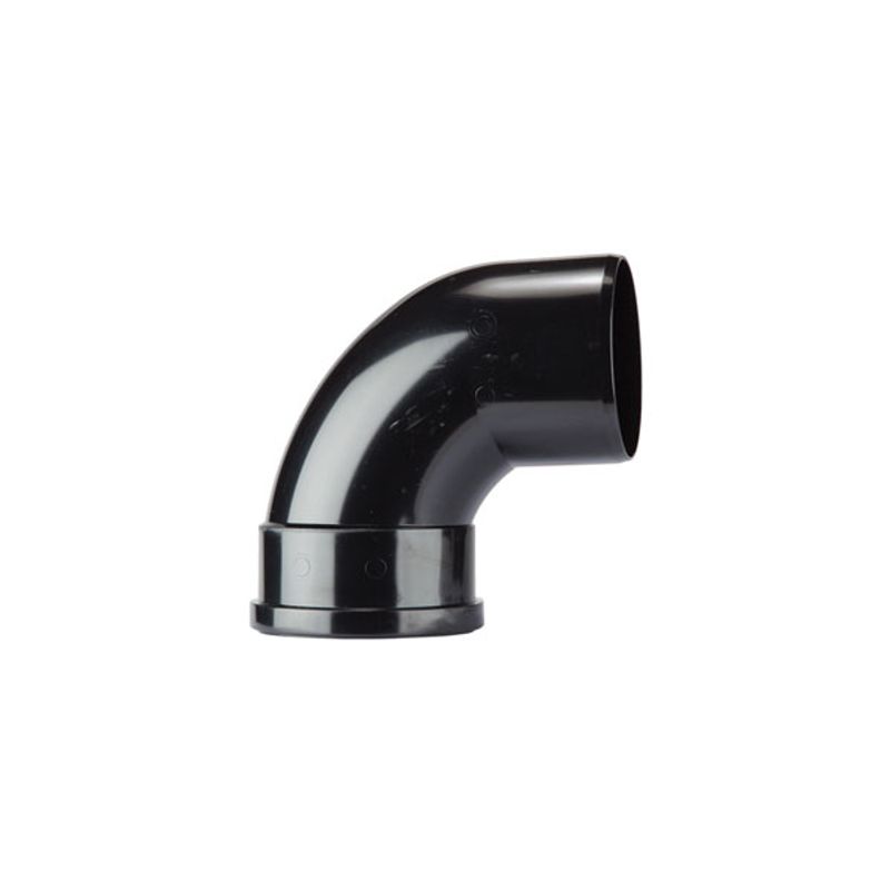 Polypipe Ring Seal Soil 110mm 92.5dg Bend Single Socket - Black ...