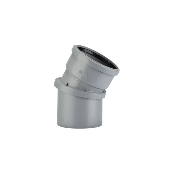 Polypipe Ring Seal Soil 110mm Adjustable Bend 0dg to 30dg - Grey ...