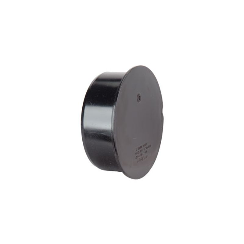 Polypipe Soil 110mm Socket Plug - Black | Drainage Superstore®