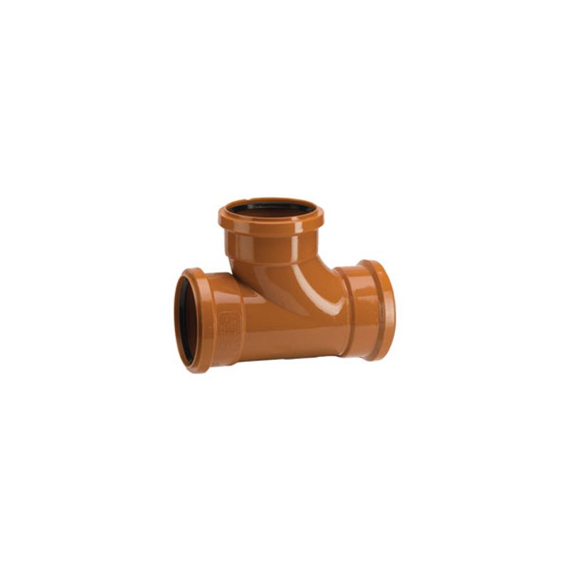 Polypipe Underground Drainage 110mm 87.5° Equal Junction Triple Socket ...