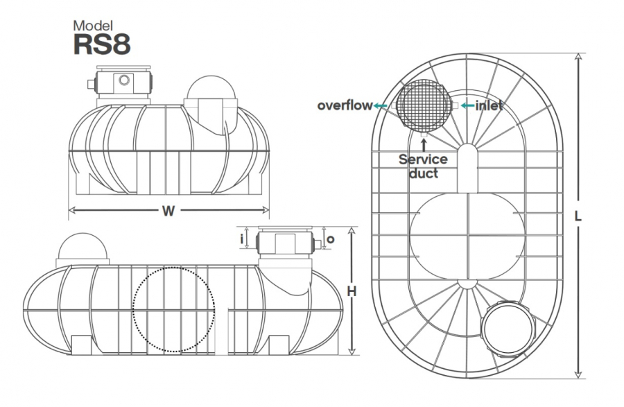 Rainstore Domestic Indirect Header Tank - 10,000 Litres | Drainage ...