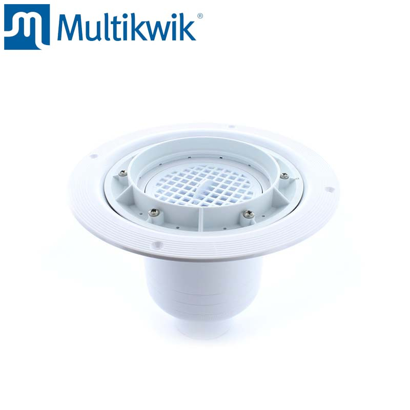 Multikwik Vertical Shower Gully for Tile Floors with 75mm Seal - 50mm ...