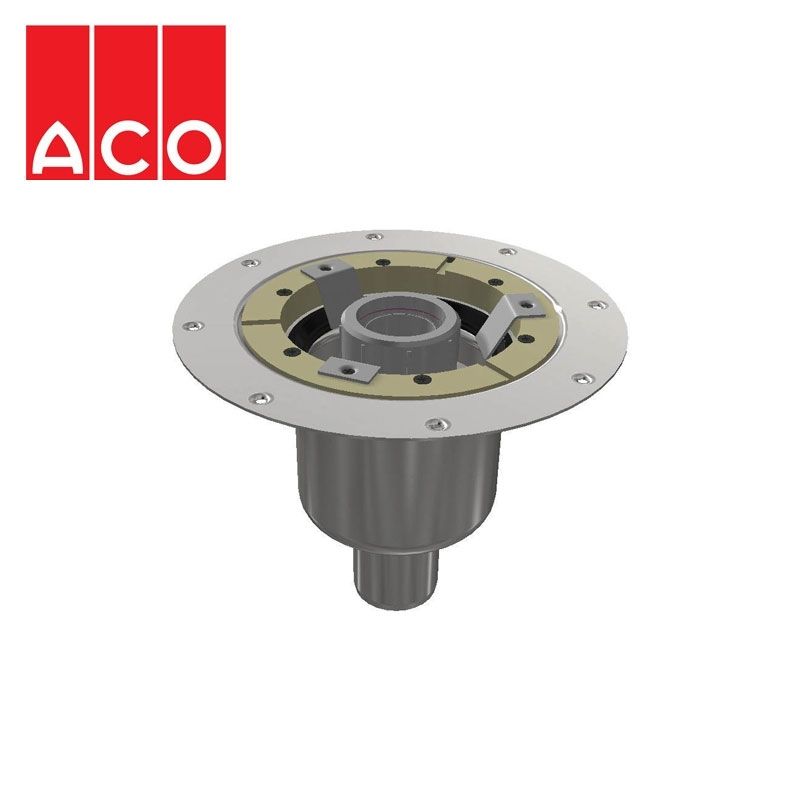 ACO Trapped Shower Gully Vertical Outlet for Vinyl Flooring - 110mm ...